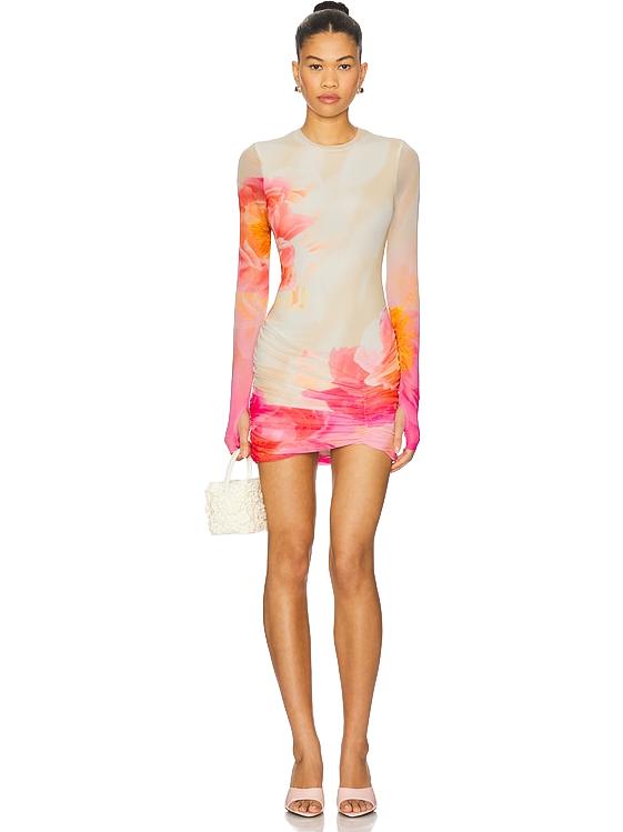 AFRM AFRM Long Sleeve Floral Print Mini Dress